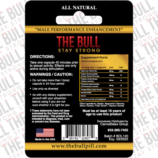 The Bull Pill – 6 Pack – The Bull Pill